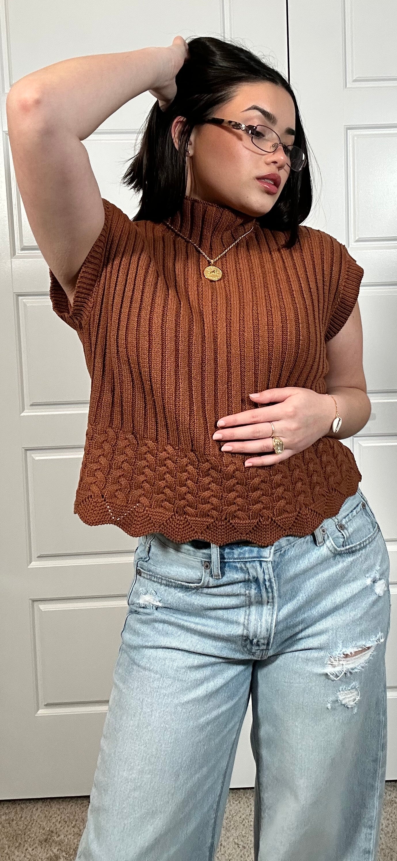 Sleeveless Mock Neck Sweater – Madison Lily Apparel LLC