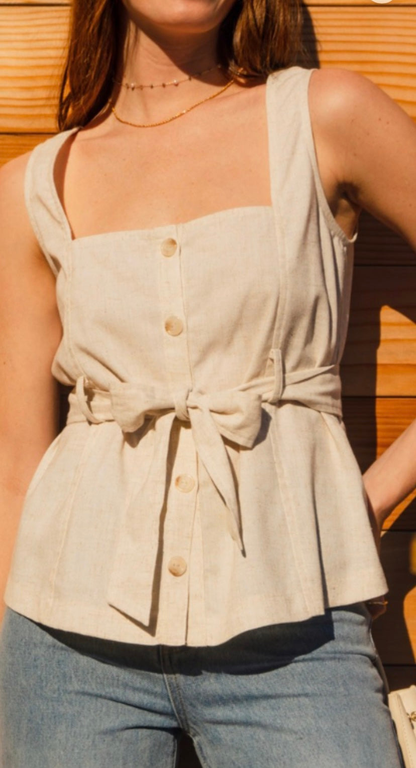 Sleeveless Button Up Tank – Madison Lily Apparel LLC
